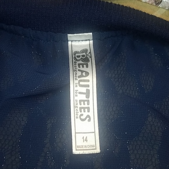 Beautees | Dresses | Beautees Floral Velvet Dress With Crop Top Jacket ...